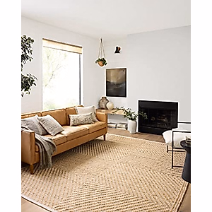 Loloi Angela Rose x Colton Collection CON-04 Natural/Ivory, Contemporary 9'-0" x 12'-0" Area Rug