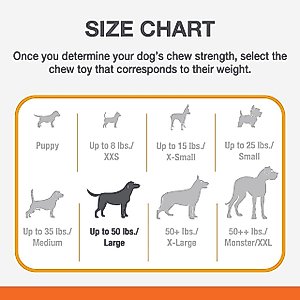 Nylabone Power Chew Classic Bone Chew Toy for Dogs, Durable Dog Toys for Aggressive Chewers, Bacon Flavor, Large/Giant - Up to 50 lbs. (1 Count)