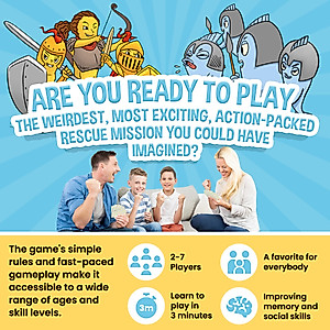 THE GREAT FRIES ESCAPE - Foodie Adventure Card Game for Kids, Easy to Learn Playing Cards for Kids, Ideal for Family Game Night, Party Game, Camping - Fun Artwork | 2-7 Players, Ages 6 & Up