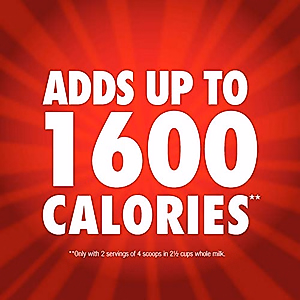 Naturade Weight Gain Instant Nutrition Drink Mix, Vanilla ,20.3 Ounce