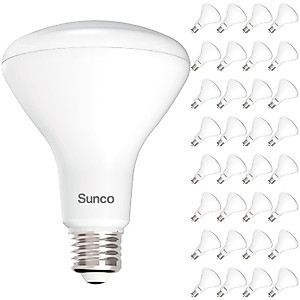 Sunco 32 Pack BR30 LED Bulbs, Indoor Flood Lights CRI93 11W Equivalent 65W 5000K Daylight 850 Lumens, E26 Base, 25000 Lifetime Hours Interior Home Dimmable Recessed Can Light Bulbs - UL