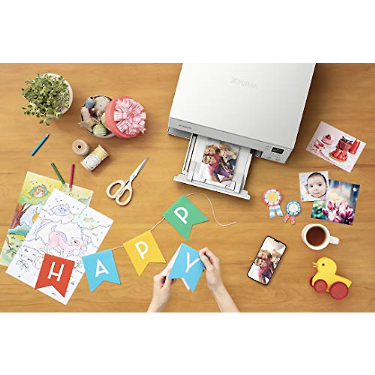 Canon TS6320 All-in-One Wireless Color Printer with Copier, Scanner and Mobile Printing, White, Works with Alexa