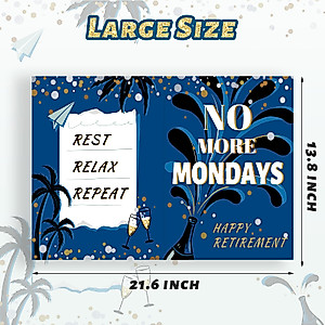 HOMANGA Jumbo Happy Retirement Card, 13.8 x 21.6 Inch Retirement Guest Book, Colleague Leaving Card, Good Bye Card for Colleague, Coworker, Boss, Retirement Decorations Party Gifts For Men, Women(WITH