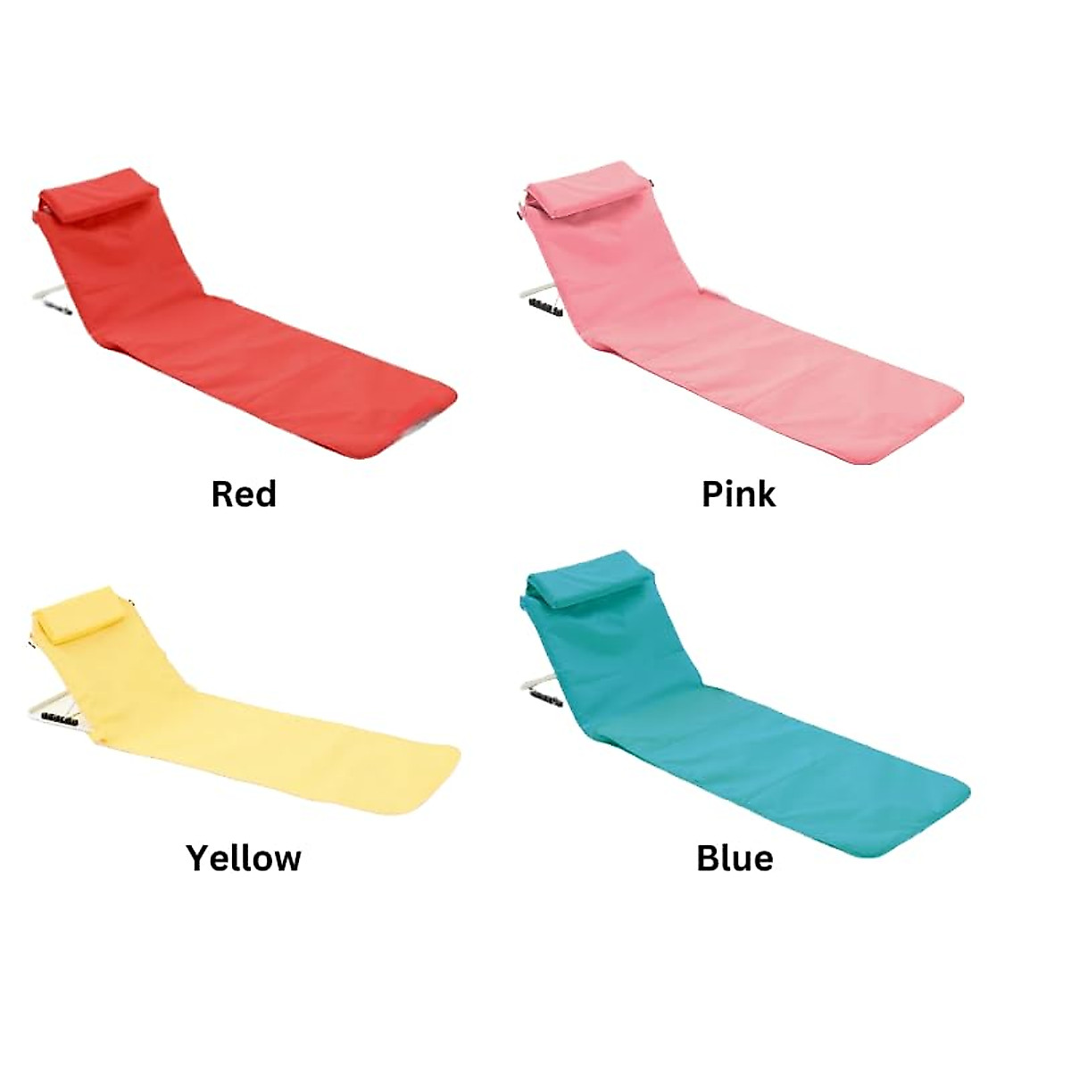 Leiky Life Portable Foldable Adjustable Waterproof Sand Resisstant Back Support Floor Pool Beach Tanning Camping Grass Lounge Chaise Chair