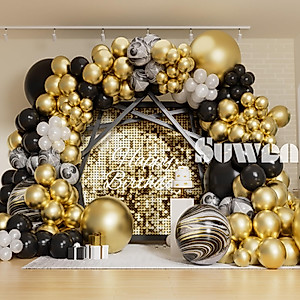 SUWEN 139PCS DIY Dusty Pink Balloon Garland Arch Kit Rosewood Dusty Rose Latex Balloon Decorations for Retro Wedding Bridal Engagement Baby Shower Anniversary Birthday Party Decor