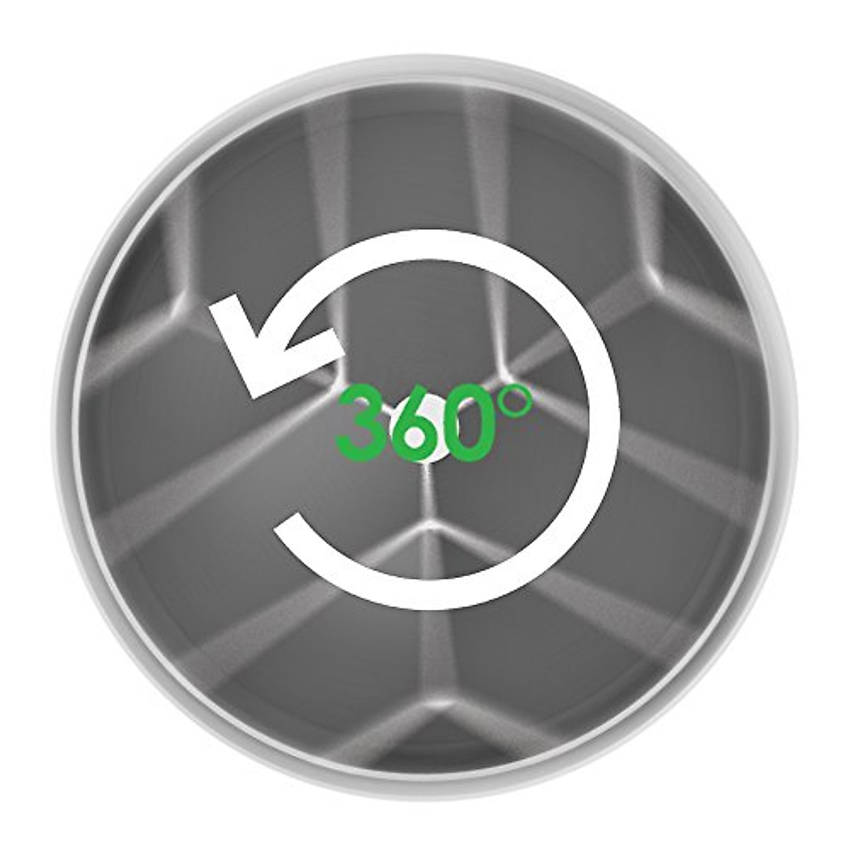 Mind Reader 2 Tier Lazy Susan Granola Bar and Snack Organizer,Home, Office, Breakroom, White