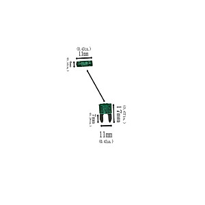 KOLACEN Automotive Car Truck in-line 16 Gauge Fuse Holder for Mini Blade Type Fuse 3 Pieces + 6 Pieces Mini Blade Fuse 5Apm 7.5Apm 10Apm
