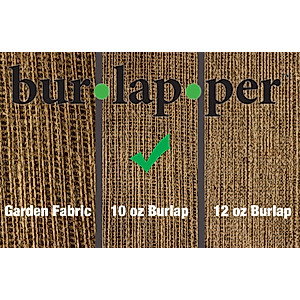 Burlapper Burlap Roll, 12" x 10 yd, Medium Weight 10 oz Jute Fabric for Table Runner, Banner, Placemats, Arts, Crafts, Sewing, Wedding, Baby Shower, Lawn and Garden; Natural Edges (Made in USA)