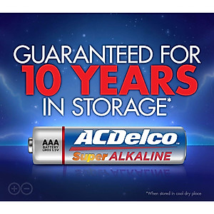 ACDelco 100-Count AAA and AA Batteries | Maximum Power Super Alkaline