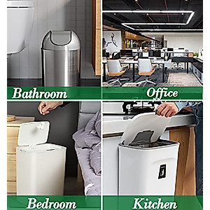 Hommaly 1.2 Gallon 240 pcs Small Clear Trash Bags, Strong Garbage Bags, Bathroom Trash Can Bin Liners Unscented, Mini Plastic Bags for Office, Waste Basket Liner, Fit 3,4.5,6 Liters, 0.5,0.8,1,1.2 Gal