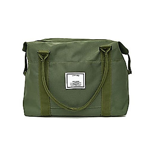 Womens Travel Duffel Bags, Weekender Carry On Sports Gym Workout Duffel Bag, Overnight Shoulder Bag Fit 15.6 Inch Laptop (Green-1)