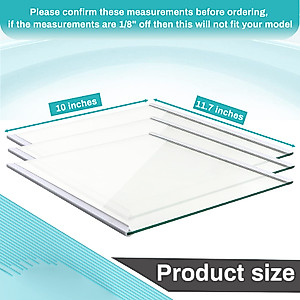 Upgraded W11130203 Freezer Shelf, Compatible with whirlpool Refrigerator WRS571CIHZ WRS571CIHZ04 WRS571CIHZ01 Freezer Glass Shelf, Replacement W10527849 W10773887 AP6262440 PS12347522 4545866