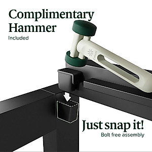 ZINUS GOOD DESIGN Award Winner Justina Metal Mattress Foundation, 16 Inch Platform Bed, No Box Spring Needed, Full, Beige