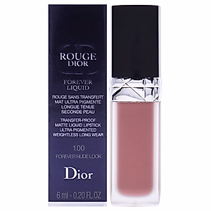 Dior Christian Rouge Forever Liquid Matte - 100 Forever Nude Look Lipstick Women 0.2 oz