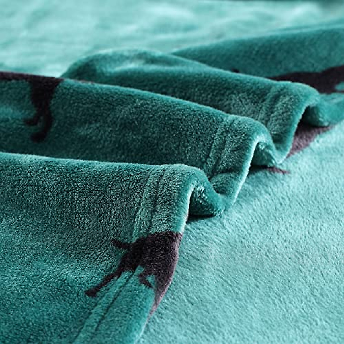 Eddie Bauer- Throw Blanket, Ultra Soft Plush Home Décor, All Season Bedding (Buddy The Dog Green, 50 x 60)