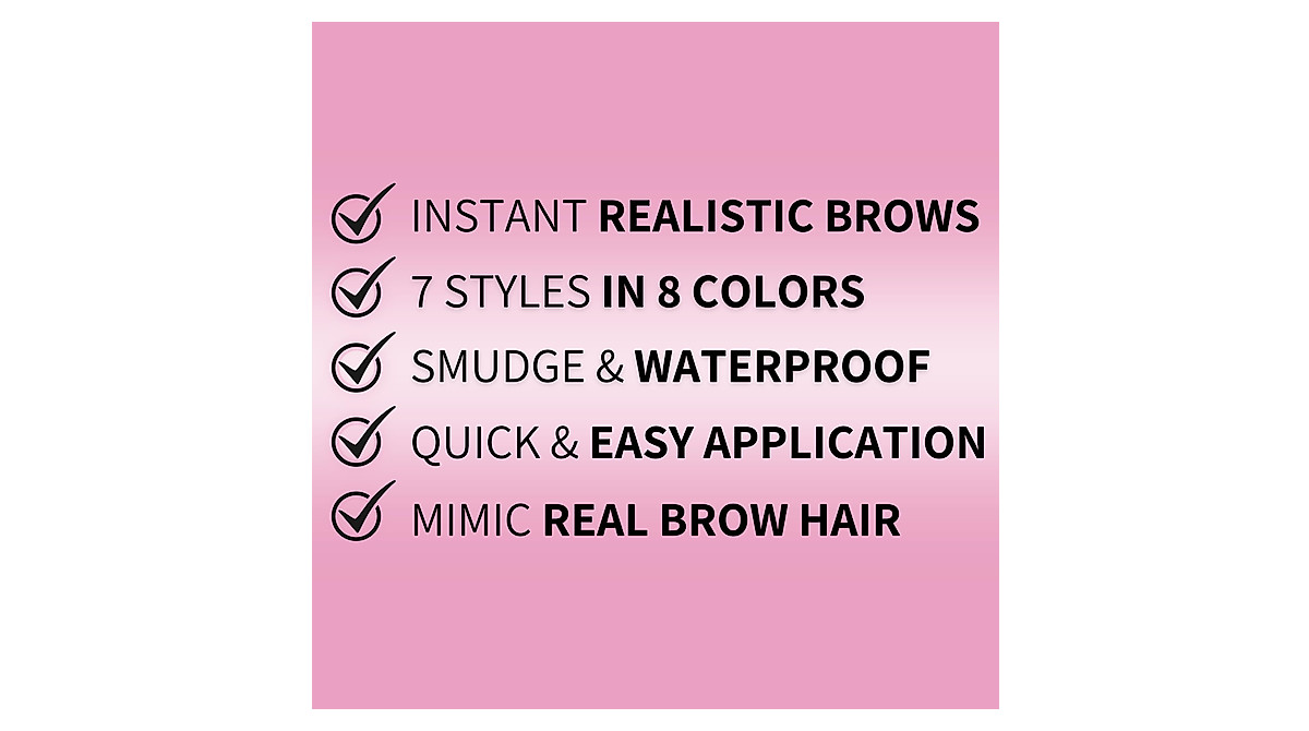 Brows by Bossy Studio & Co Temporary Eyebrow Tattoos Waterproof Eyebrow ...