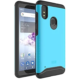 TUDIA Merge DualShield Designed for ZTE Blade A3Prime / ZTE Blade A3Y Case, [Military Grade Drop Tested] Shockproof Rugged Slim Dual Layer Heavy Duty Protection for Z5157V - Blue