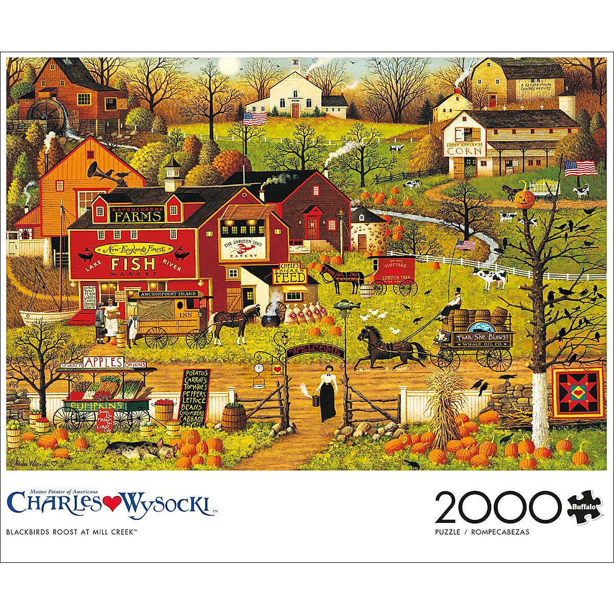 Buffalo Games - Blackbirds Roost at Mill Creek - 2000 Piece Jigsaw Puzzle