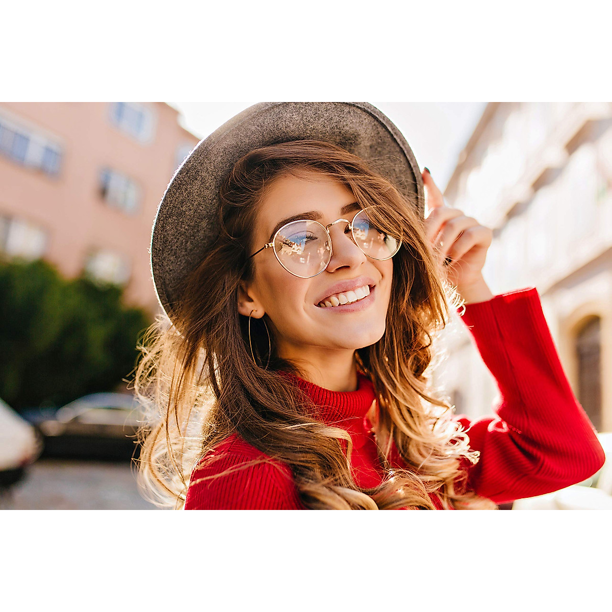 Columbus 14K Gold Plated Thin Endless Hoop Earrings - Lightweight Wire Hoops (Gold, 60)