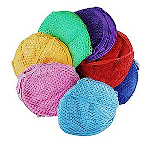 Magik 3 Pack Pop Up Folable Laundry Basket Mesh Hamper Washing Clothes Bag Storage Bin