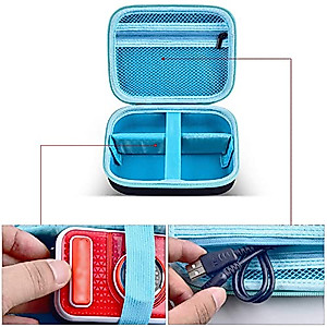 Kids Camera Case for VTech KidiZoom Creator Cam HD Video Camera/ for KODAK Printomatic Digital Instant Print Cameras Toys, Carrying Storage Organizer Bag Also Holds Tripod Accessories(Box Only-Black