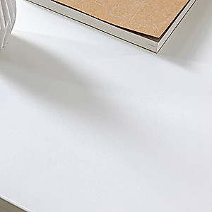 ZINUS Jennifer 55 Inch White Frame Desk / Computer Workstation / Office Desk / Easy Assembly, White