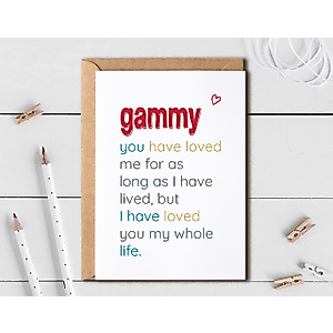 Gammy You Have Loved - Special Gammy's Day Card - Birthday Card For Gammy - Sentimental Card For Gammy - Meaningful Card For Gammy…