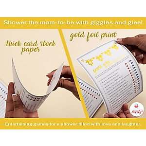 Party Hearty Baby Shower Games for Girl or Boy, 50 pcs Mommy or Daddy Guess Who Game, Fun Activity Cards, Gender Neutral, Baby Shower Ideas