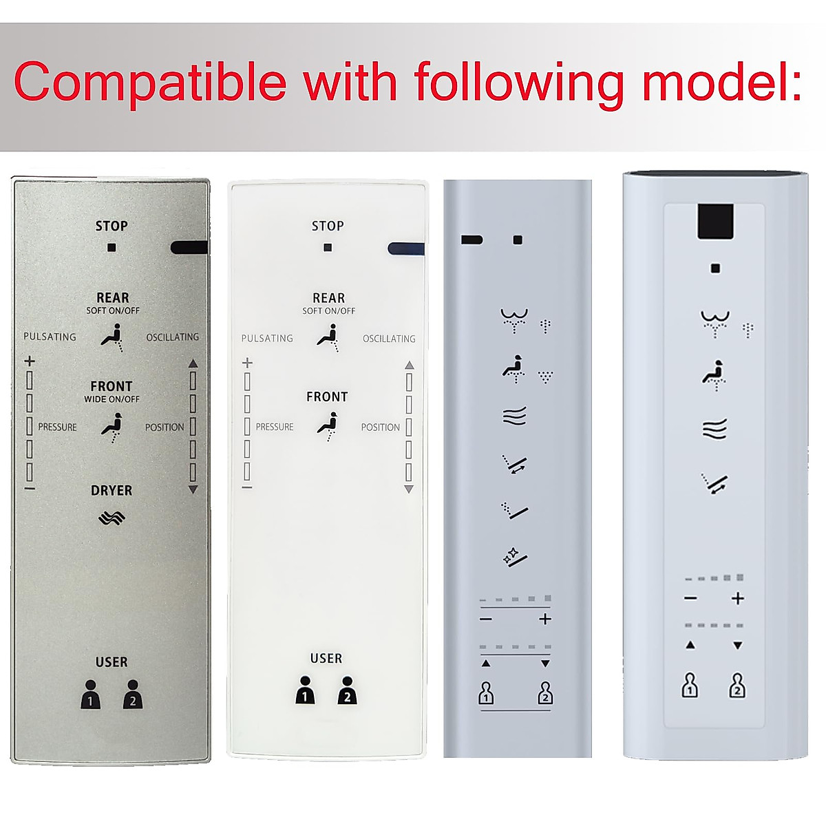 Replacement Remote Control for TOTO Washlet Bidet Toilet Seat SG GL TCF403REGV1 CW512YR WC TCF403EGV1 (UK) TCF6532C3GV1 TCF6532G#NW1 TCF6532SW#NW1 TCF403REG TCF403RESW TCF403REG CW512YR WC