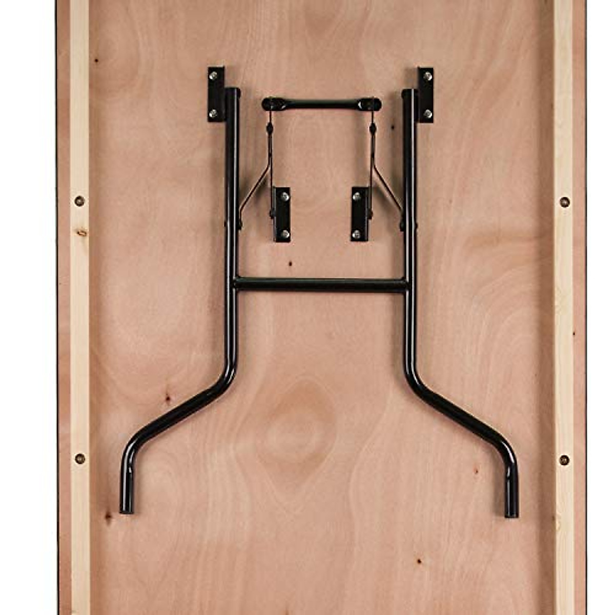 Flash Furniture 8-Foot Rectangular Wood Folding Banquet Table with Clear Coated Finished Top