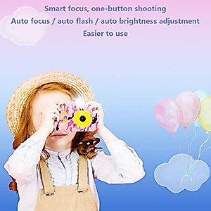 LINXHE Kids Camera, Selfie Digital Cameras Gifts for Boys Girls, 1080P HD Video Camera with 32GB SD Card for Children (Color : Pink)
