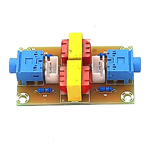 HiLetgo 2pcs XH-M372 Stereo Audio Isolator Vehicle Common Ground Interference Elimination Current Noise Isolation Transformer Coupler with 3.5mm Audio Socket