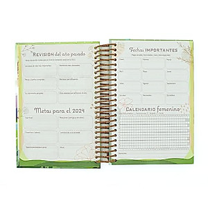 Agenda Pechi 2024 (Inspirational Christian Planner in Spanish). Tapa dura. Encuadernado espiral plástico. Devocionales, frases y versículos entre otras herramientas. Enero-Diciembre. 1 página por día