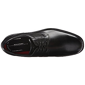 Rockport Men's Charles Road Plain Toe Oxford Black Leather 10 W (EE)-10 W