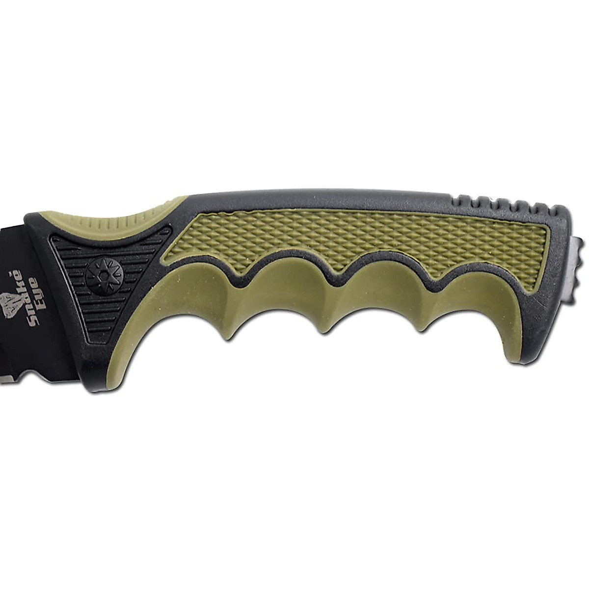 Snake Eye Tactical 9" Hunting Survival Knife Curve Saw Back Blade With Molded Sheath. (GN-3)