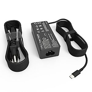 65W USB C Charger for Dell Laptop Charger Latitude 5420 7420 5520 5320 7320 7400 7410 7390 5290 5430 7330 7430 9430 Chromebook 3100 5190 2in1,XPS 13 Replacement Type C AC Adapter Power Cord