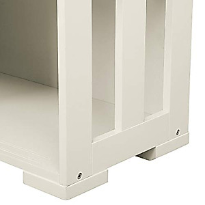 go2buy Antique White Stackable Sideboard Buffet Storage Cabinet with Sliding Door Kitchen Dining Room Furniture