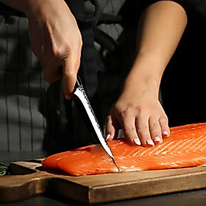 HENWAFX Sashimi Knife Meat Filleting Sashimi Japanese Sushi Salmon Sliced Kitchen Chefs yanagiba Knife