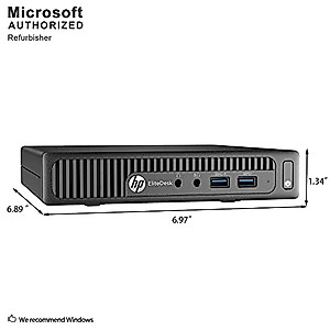 HP EliteDesk 705 G3 - Mini Desktop - A10 PRO-8770E 2.8 GHz - 8 GB - 128 GB SSD 1GG27US#ABA (Renewed)