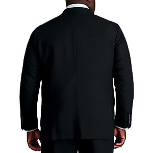 Haggar Men's Smart Wash Performance Classic Fit Big &Tall Suit Separates-Pants, Midnight Jacket-B&T, 54R