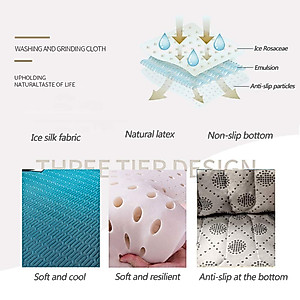 Cooling Mat with Pillowcase, Foldable Folding Summer Ice Silk Emulsion Cover, Chill Mattress Gel Pad Comfortably Cool Bed Cover,A-150195