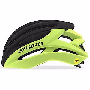 Giro Syntax MIPS Adult Road Cycling Helmet - Highlight Yellow/Black (Discontinued), Medium (55-59 cm)