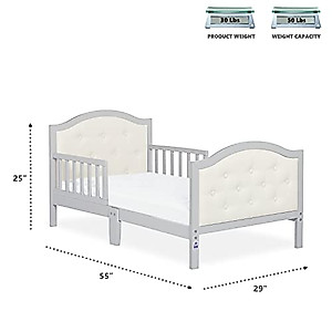 Dream On Me Zinnia Toddler Bed in Grey