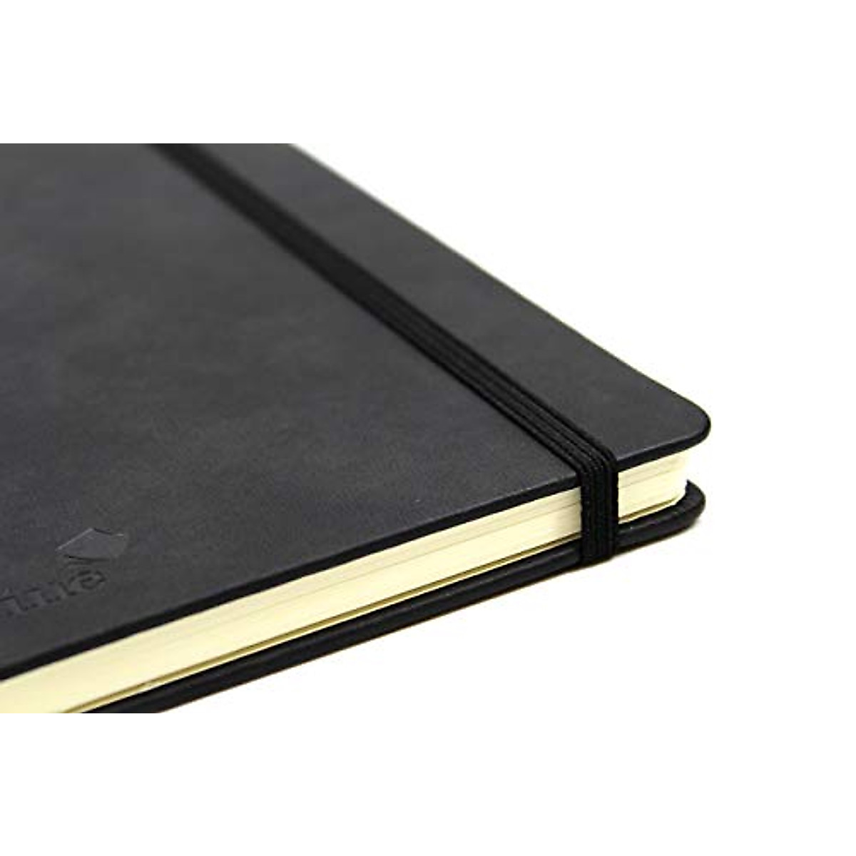 Silvine 391133 Executive Soft Feel Notebook Ruled with Marker Ribbon 160pp 90gsm A5 Black Ref 197BK