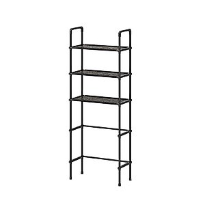 Meiyiu Over The Toilet Storage Shelf, 3 Tier Over The Toilet Cabinet, Balcony Plant Stand Tissue Holder Sturdy Space-Saving Organizer for Bathroom Laundry
