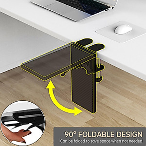 OUGIC Computer Armrest Computer Desk Computer Desk Adjustable Armrest Support Ergonomic Rotating Armrest Support for Table Desk Chair Desk