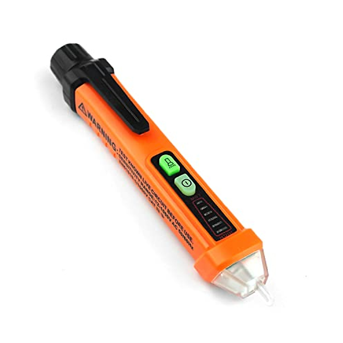 PEAKMETER Non Contact Voltage Tester Pen, Electrical Tools Electrical Tester 12-1000V AC Outlet Tester Voltage Measuring Tool with LED Flashlight, Alarm Mode, Live/Null Wire Judgment Circuit Tester