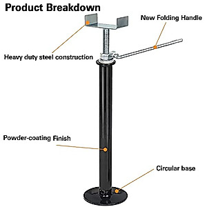 WEIZE Slide Out Support Jacks - 20.5'' to 38.5'' Slide Out Stabilizers for RV, Camper and Travel Trailer, Supports Up to 5,000 lbs, 2 Pcs