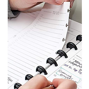 BetterNote Skinny Menu Grocery List Refill for Disc Notebooks, fits the Happy Planner, Levenger Circa, TUL, Staples Arc, InkWell Press, Whimsy (11-Disc, 8.5"x11")