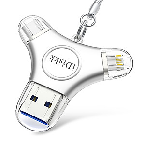 iDiskk 256GB App-le Certified flash drive photo vault for iPhone 15 USB C iPad Pro Android Samsung Flash Drive for iphone photo storage stick iPad pro Photo stick for iphone and computer